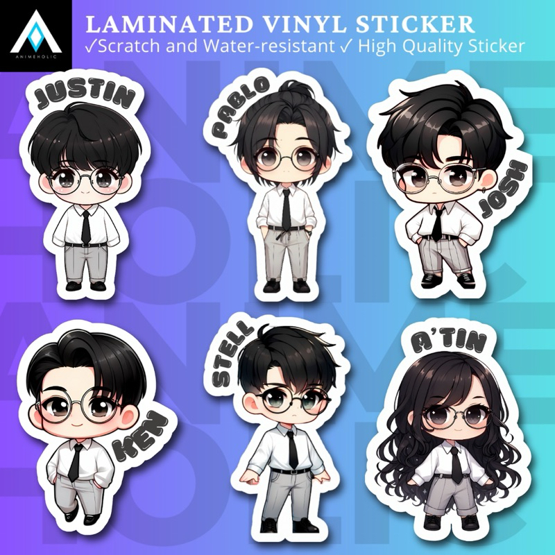 SB19 PABLO , KEN, STELL ,JOSH FAN ART CHIBI STICKERS PPOP ICON ...