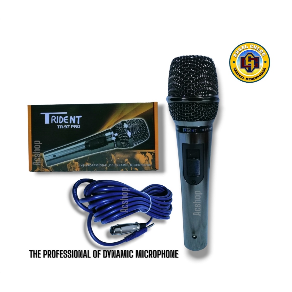 Trident TR 60B, Tr-97 pro the professional dynamic microphone hyper ...