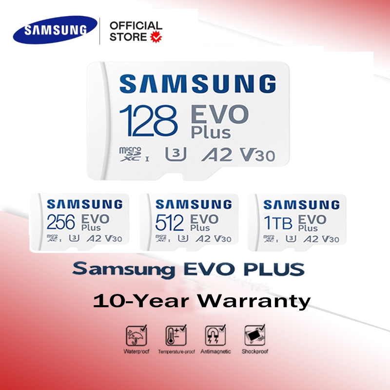 Samsung Memory Card 1TB 512GB 256GB 128GB Micro SD Card EVO PLUS 100% ...