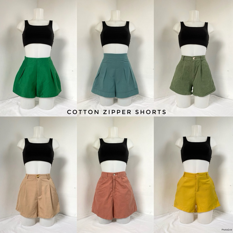 1 Cotton Zipper Shorts | Shopee Philippines