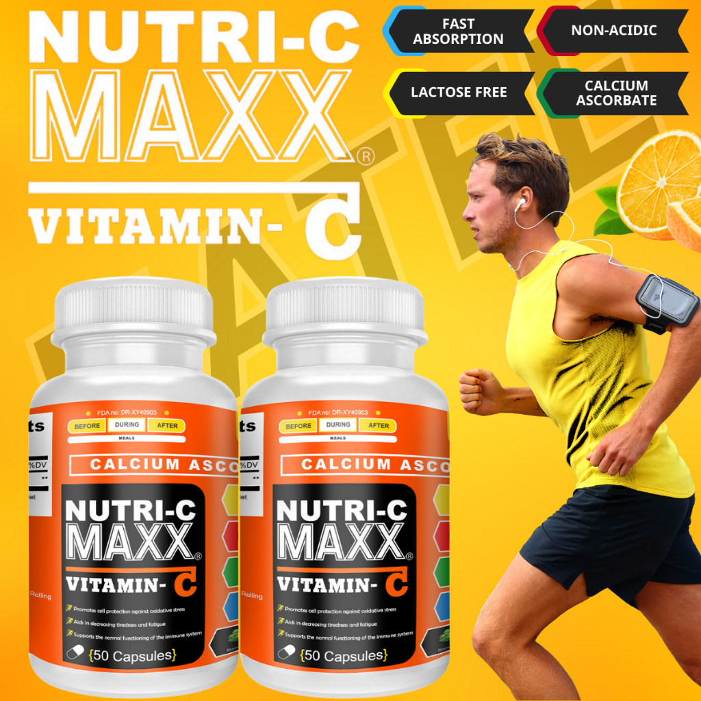 NUTRI-C MAXX Vitamin C Vitamin C Total Non Acidic Calcium Ascorbate ...