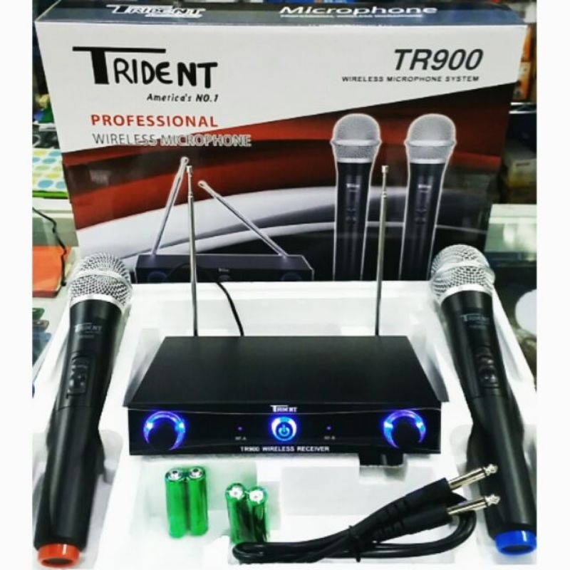 Trident TR-900 Dual Handheld Wireless Microphone | Shopee Philippines