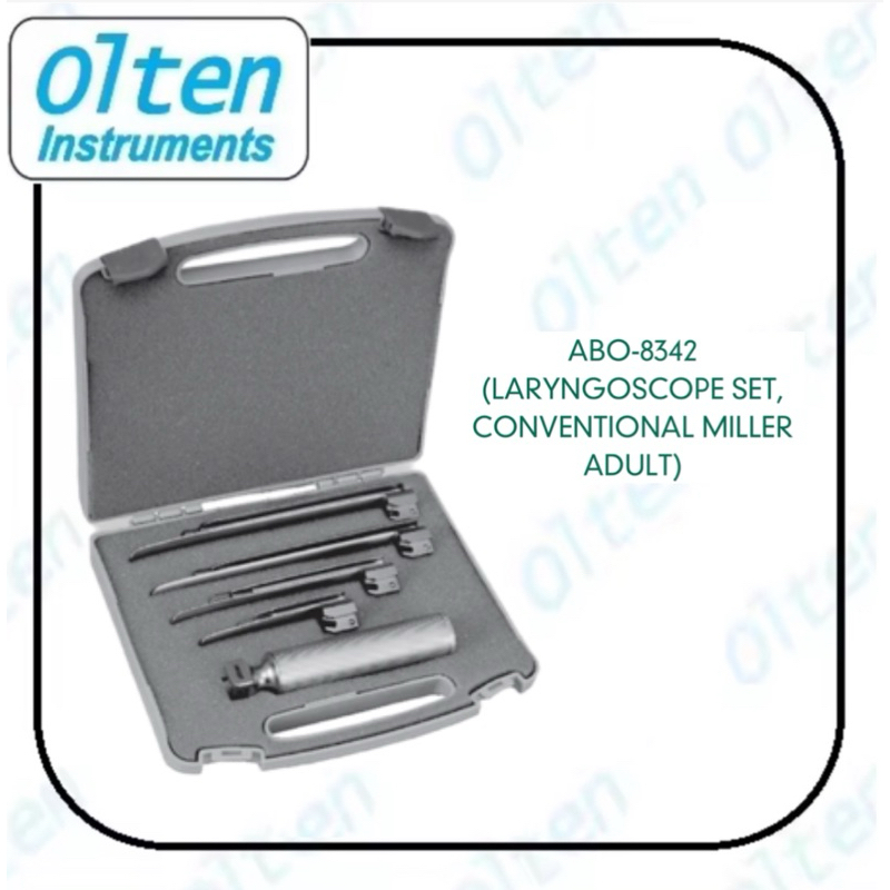ENT DIAGNOSTIC SET (Miller) ADULT/PEDIA LARYNGOSCOPE SET with Battery ...