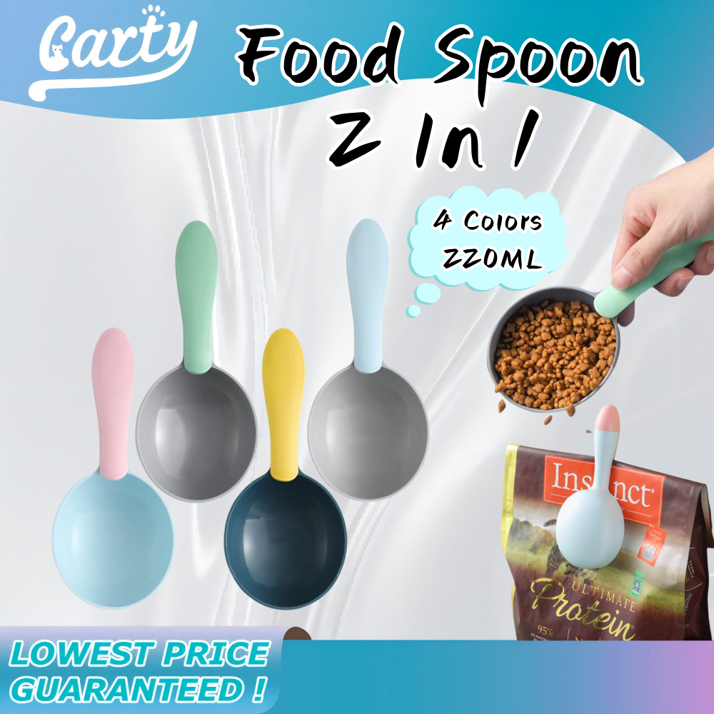 Pet Food Spoon Pet Feeder Spoon With Sealing Clip Dog Feeder Spoon Cat ...