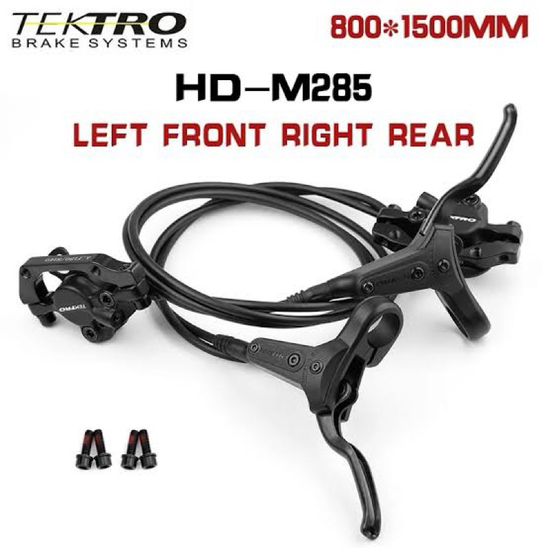TEKTRO M280 HYDRAULIC BRAKE Front and Rear | Shopee Philippines