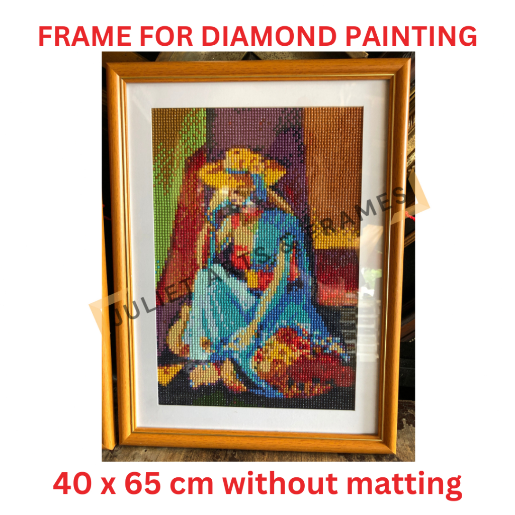 40 x 65 cm FRAME without matting for DIAMOND PAINTING (HALF INCH FRAMES ...