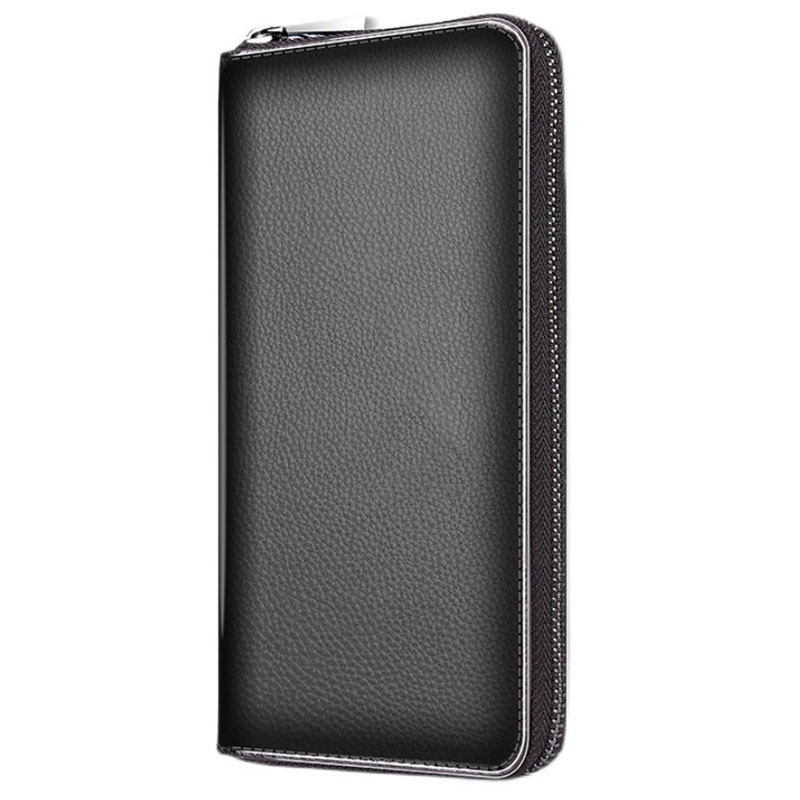 Solid Color Clutch Wallet Men's Long Multi-Slot Card Holder Wallet Men ...