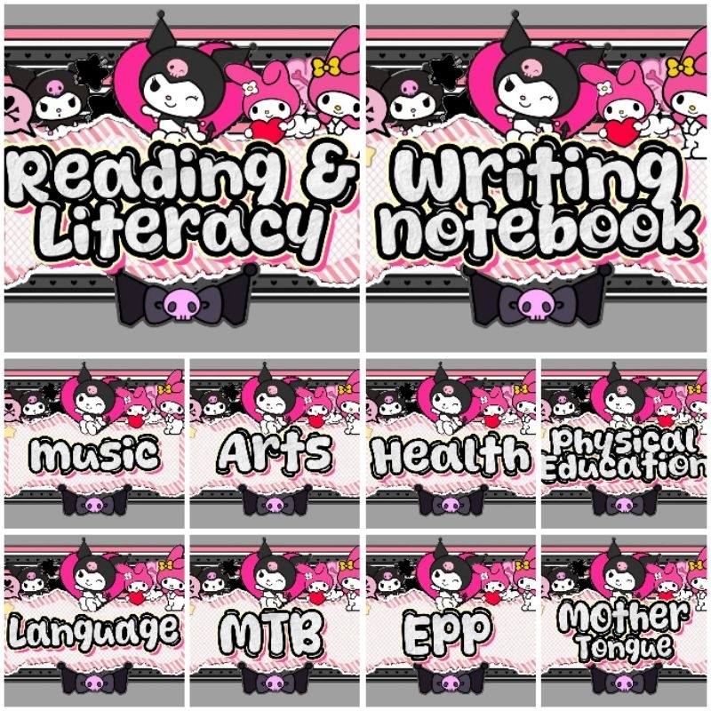 SUBJECT STICKER KUROMI 10PCS WATERPROOF | Shopee Philippines