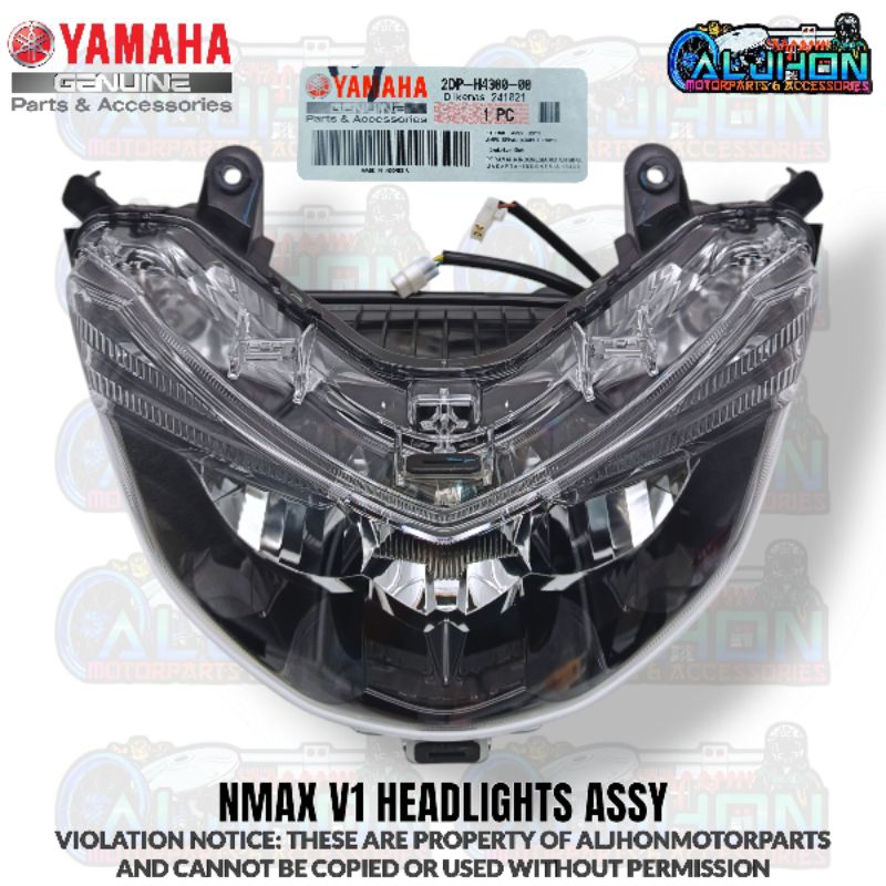 YAMAHA NMAX V1 HEADLIGHT ASSY. 2DP-H4300-00 | Shopee Philippines