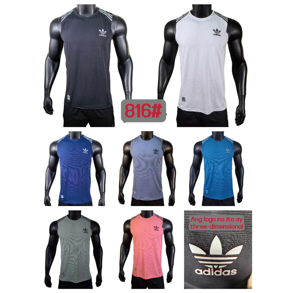 Drifit sando (made in thailand) stretchable pattern 3d logo | Shopee ...