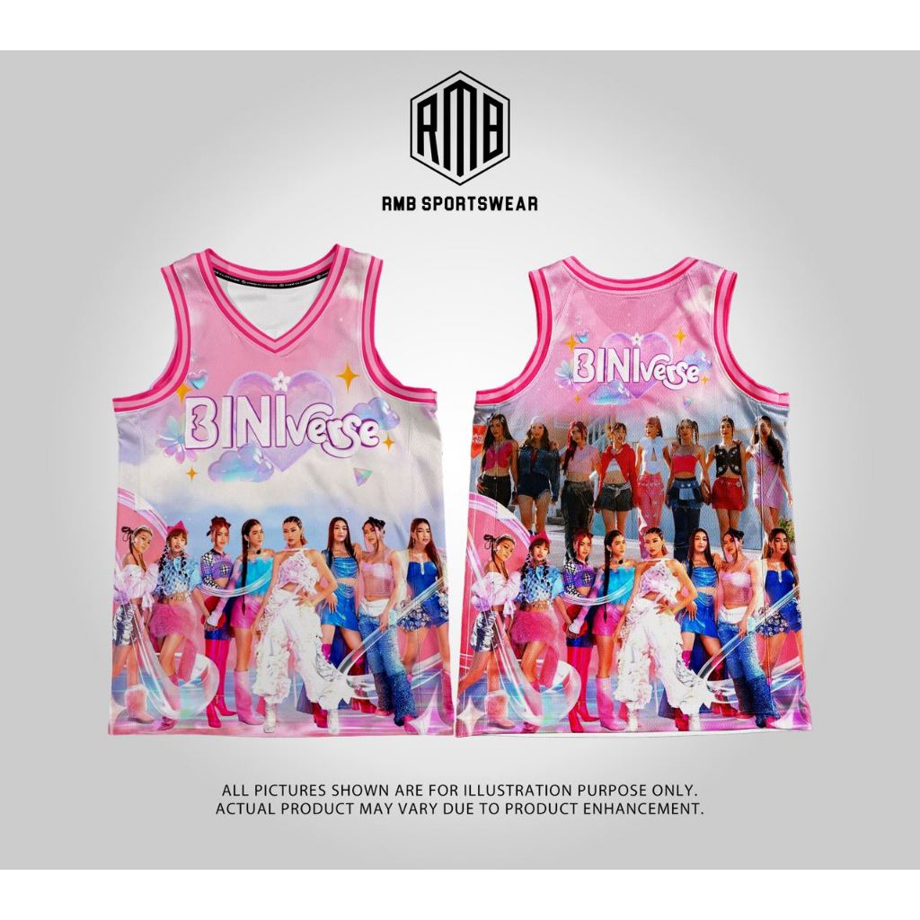 BINI JERSEY | BINIVERSE VERSION NEW DESIGN BASKETBALL JERSEY | Shopee ...