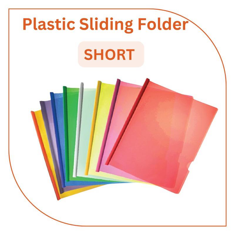 Short Plastic Sliding Folder (12 pcs/pack) | Shopee Philippines