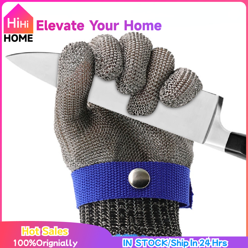 Stainless Cut Resistant Steel Gloves Metal Mesh Anti Cutg Kitchen Chef ...