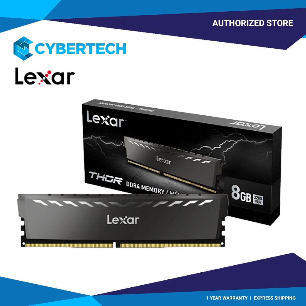 Lexar Thor 8GB 16GB DDR4 3200MHz CL12 RAM pn: LD4BU008G-R3200GSXG | Shopee Philippines