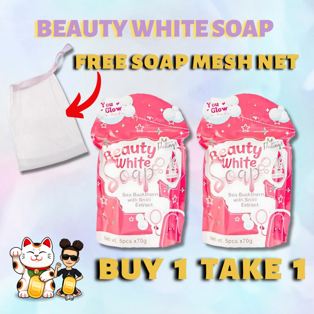 BEAUTY WHITE SOAP Micro Peeling 10x Power Whitening 5PCS BAR SOAP PER ...