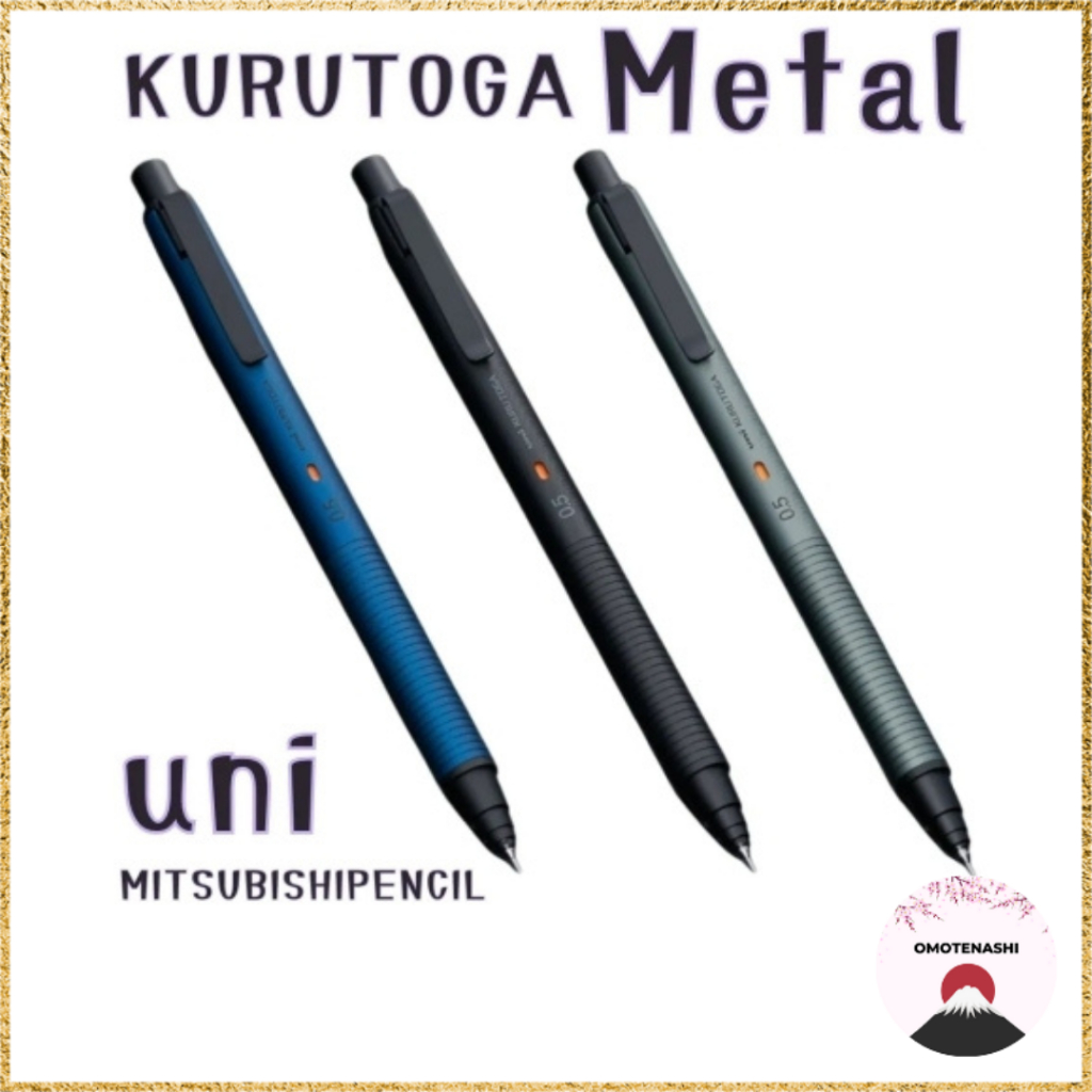 Kuru Toga Metal 0.5mm Mechanical Pencils Kurutoga Sharp Pen Mitsubishi Black Blue Grey | Shopee ...