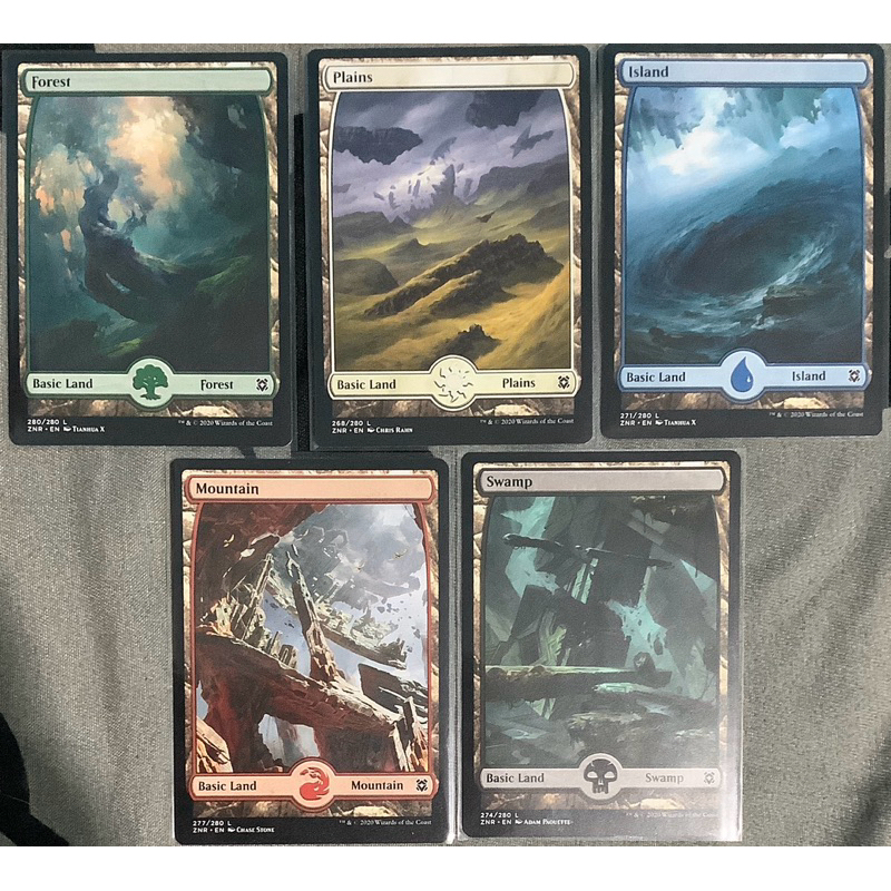 MAGIC: The Gathering - FULL ART LANDS (Zendikar Rising) | Shopee ...