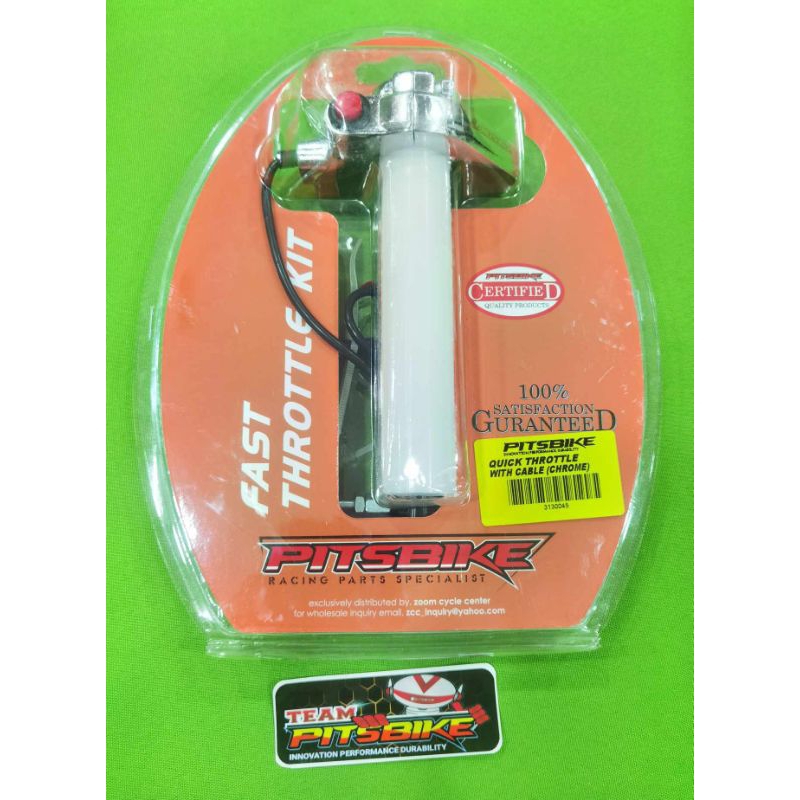 Quick Throttle / Fast throttle kit with cable (Chrome) , Universal for ...