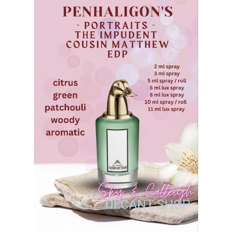 Authentic Niche Perfume Penhaligon's Portrait The Impudent Cousin ...