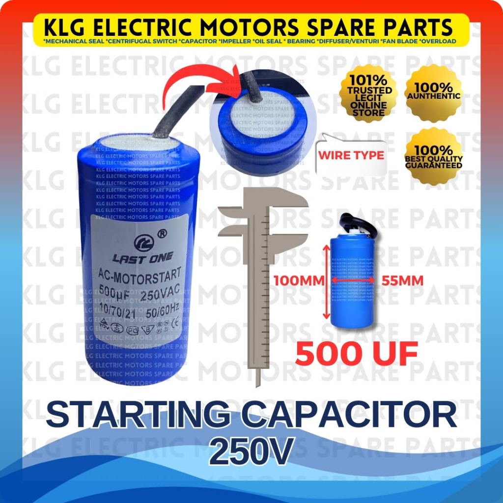 LAST ONE STARTING CAPACITOR 500UF 600UF 700UF 800UF 250V 330V for water ...