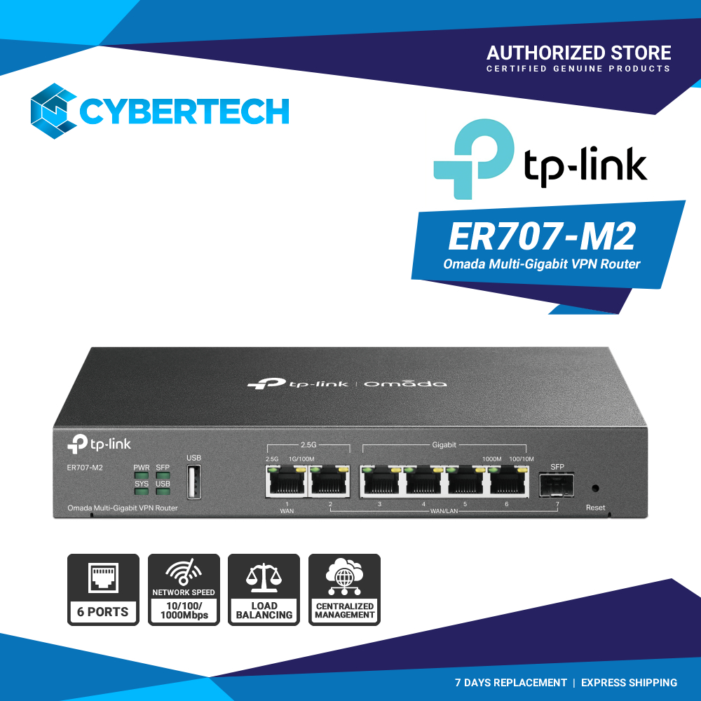 TP-Link ER707-M2 New Omada Multi-Gigabit VPN Router | Shopee Philippines