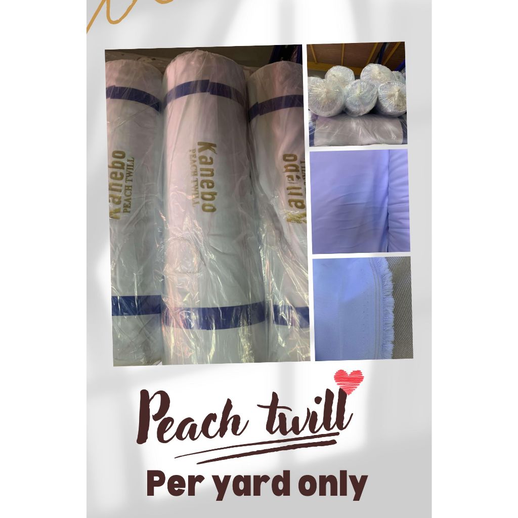 KANEBO PEACH TWILL-PER YARD ONLY- FOR SCHOOL UNIFORM |TELA ONLY | | Shopee Philippines