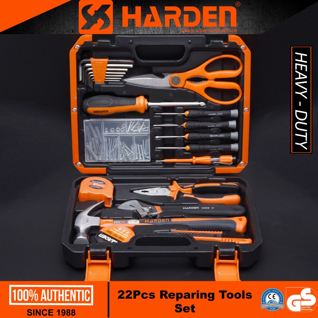 HARDEN 510222 - 22Pcs Repairing Tools Set Household Repair Tools Set ...