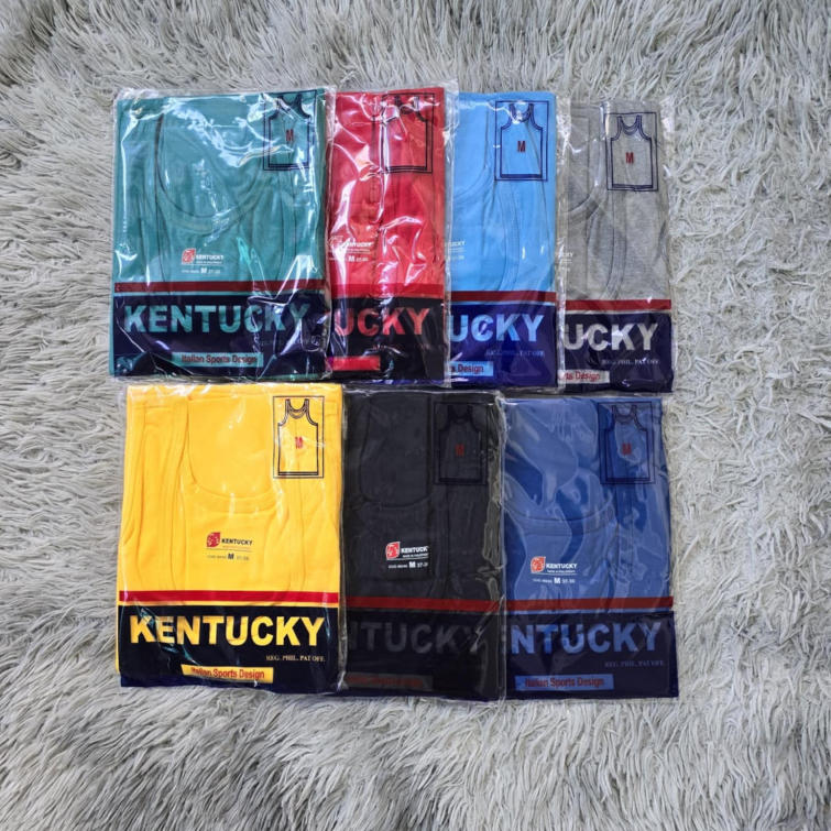 PER PIECE KENTUCKY SANDO COLORED COTTON ADULT XS to 3XL (Random colors ...
