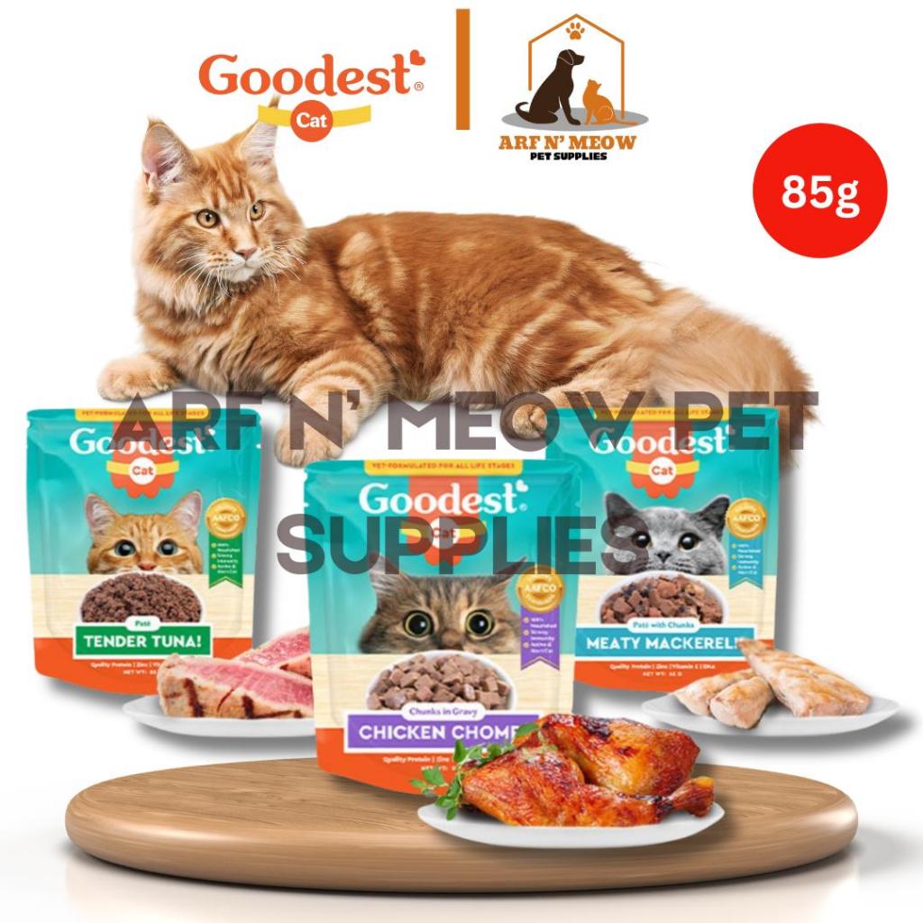 85g Goodest Cat Wet Food Pouch Adult Kitten All Stages Pet Essentials ...
