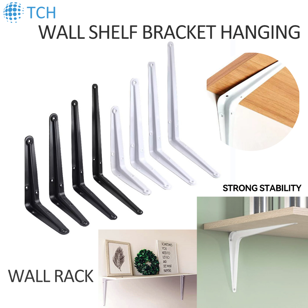 Wall Elbow Bracket For Wood Shelf Simple wall-mounted triangle bracket ...