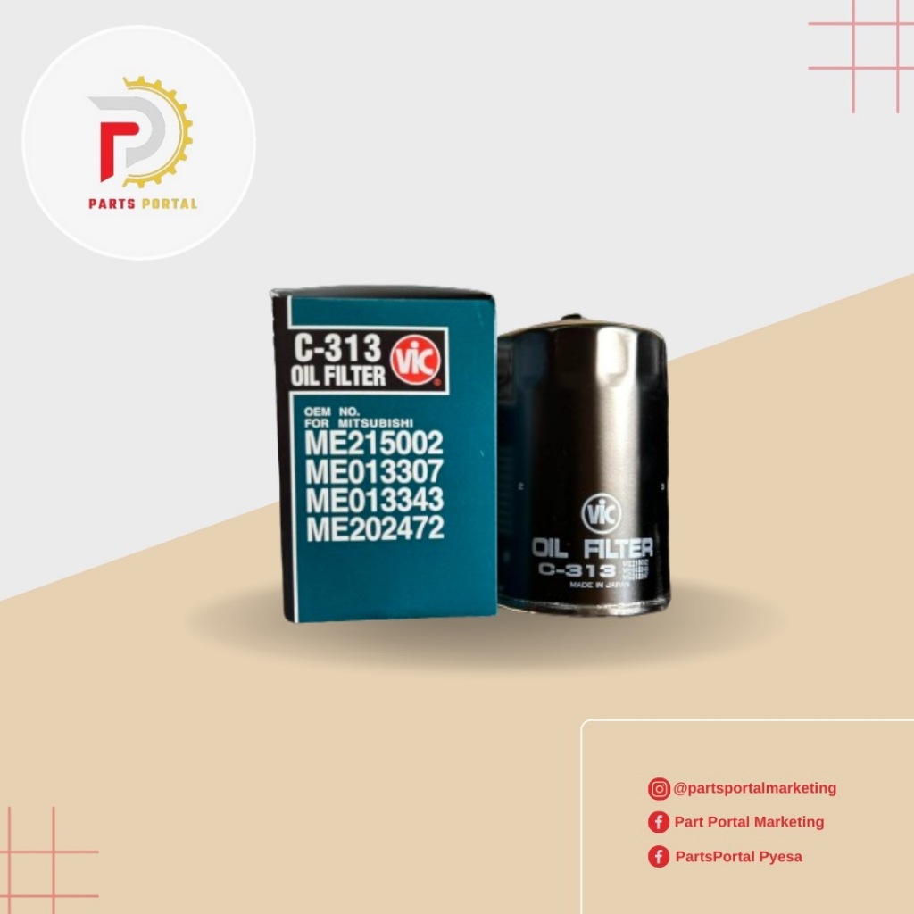 VIC Oil Filter C-313 for Mitsubishi Pajero, Montero Sport, Kia Sorento ...