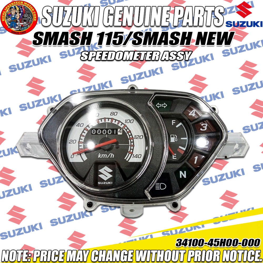 SMASH 115/SMASH NEW SPEEDOMETER ASSY (SGP) (GENUINE: 34100-45H00-000 ...