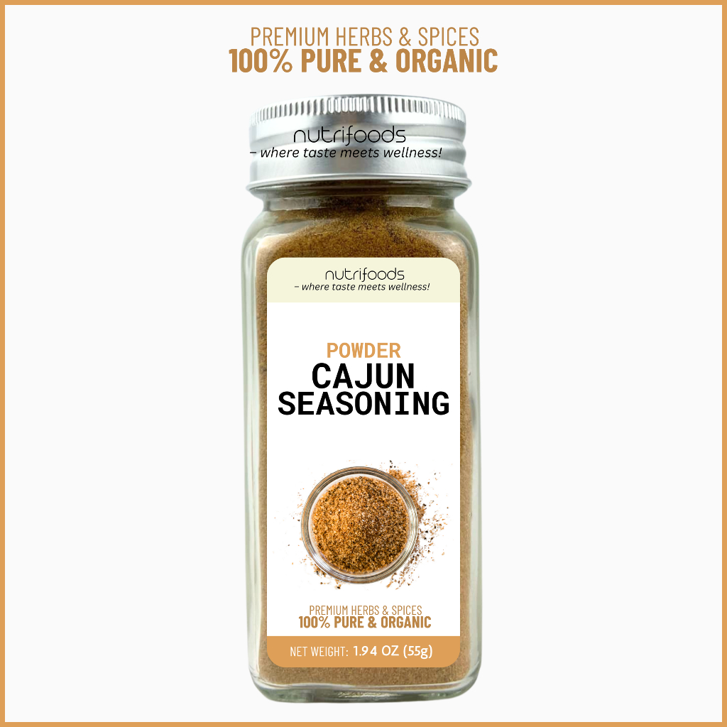Nutrifoods Cajun Powder Seasoning 55g Pure Organic Herbs and Spices ...
