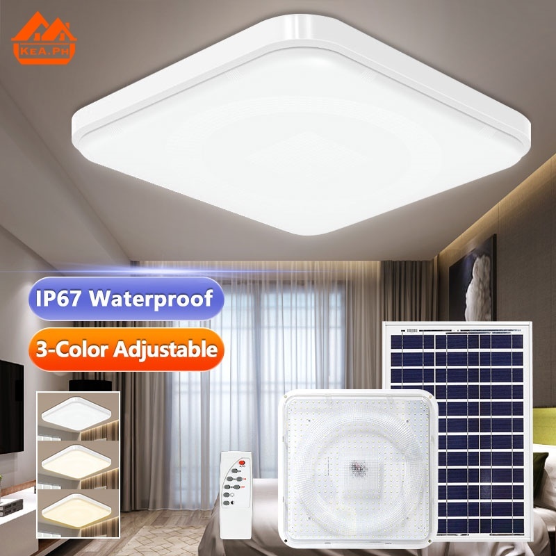 Solar Square Ceiling Light LED High Brightness Waterproof IP67 Ceiling ...