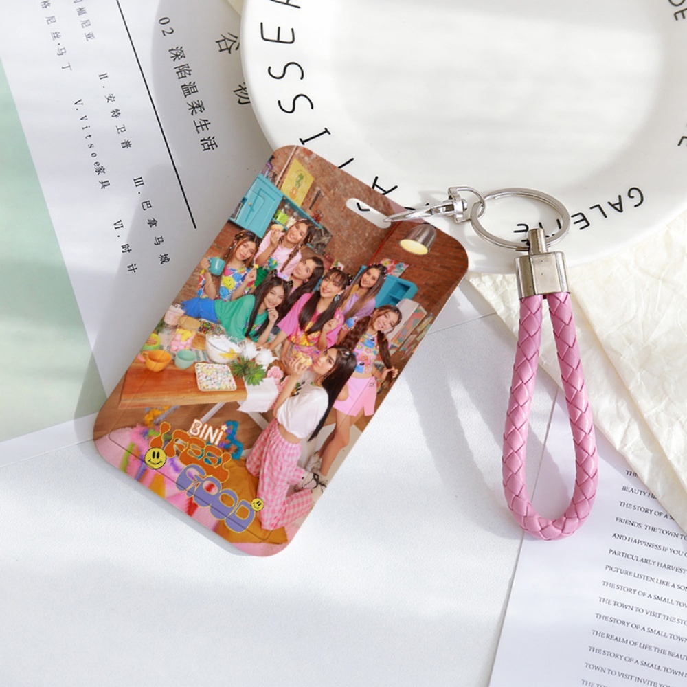 BINI Jollibee Keychain Pendant Double-Sided Color Printing Sliding ...