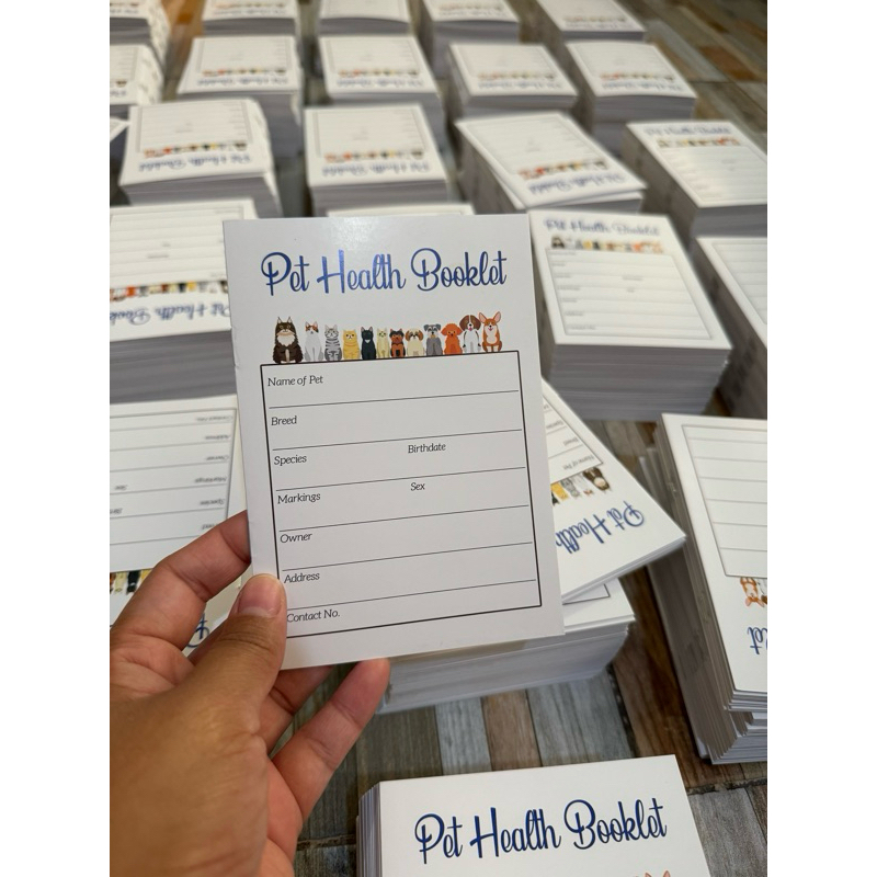Pet Vaccination Card | Pet Booklet | Shopee Philippines
