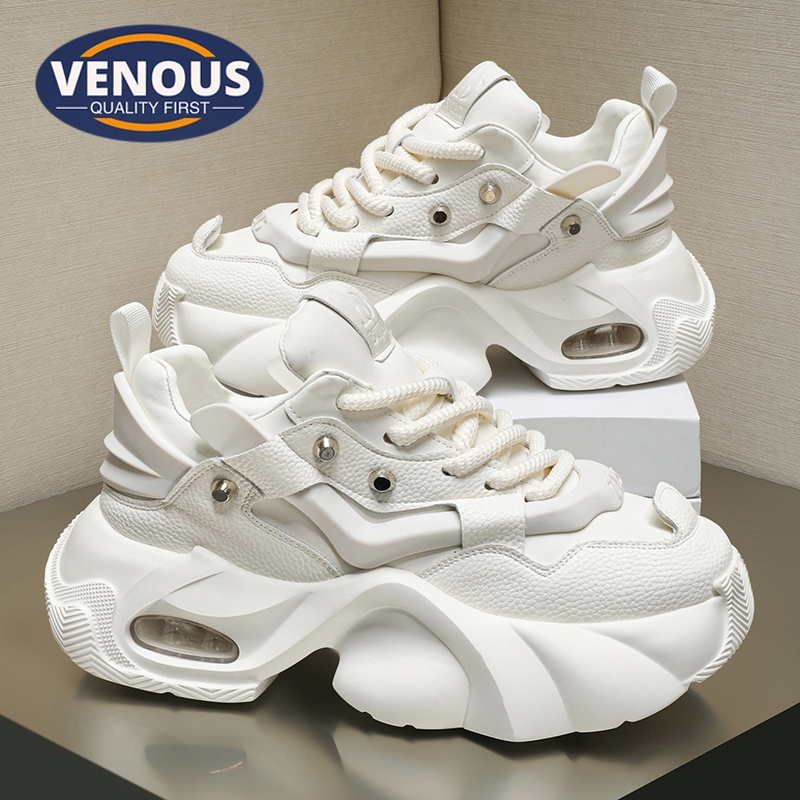 【Venous】2024 White Chunky Shoes for Men Original Casual Sneakers for ...