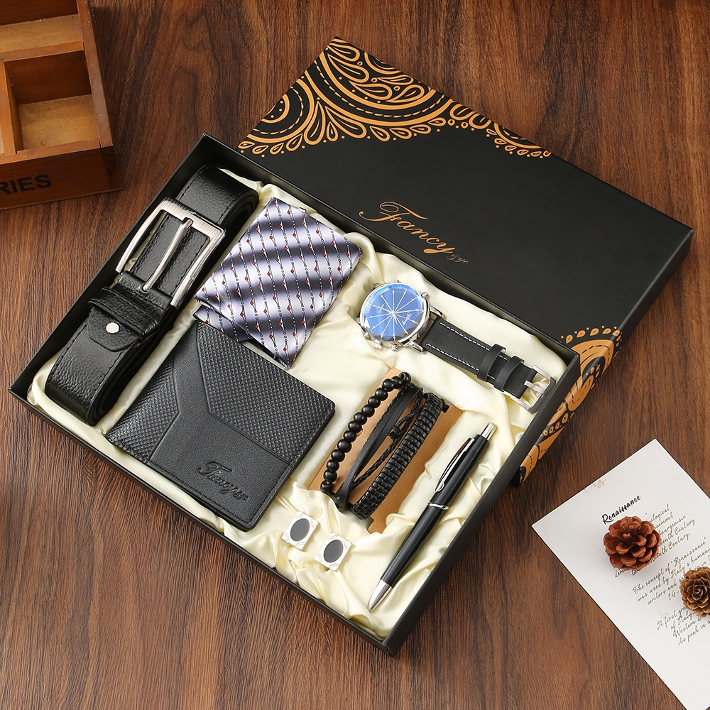 Men's Gift Set Watch Purse Key Chain Present For My Boyfriend Birthday ...
