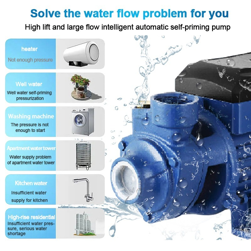 REAIM Booster Pump Jet Pump 0.5HP 1/2HP Jetmatic Water Pump 450W ...