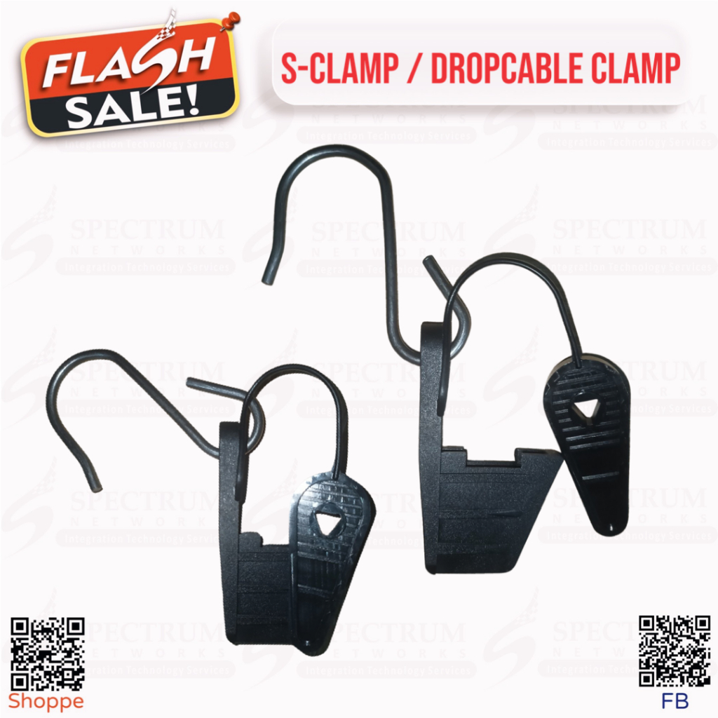 i-Sky S-hook Tension Clamp for Drop Fiber Cable | Shopee Philippines