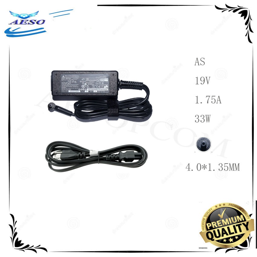 AP Laptop Charger Adapter for asus 19V1.75A 33W (Black) | Shopee Philippines