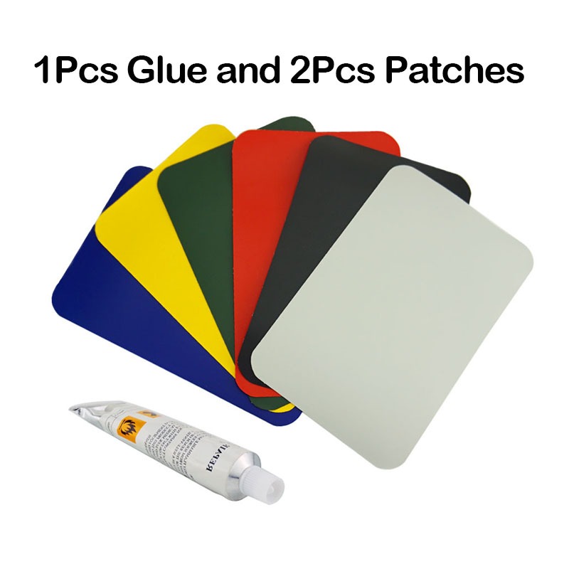 Repair Patches Inflatable Boat Repair Kit with Glue PVC Puncture Repair ...
