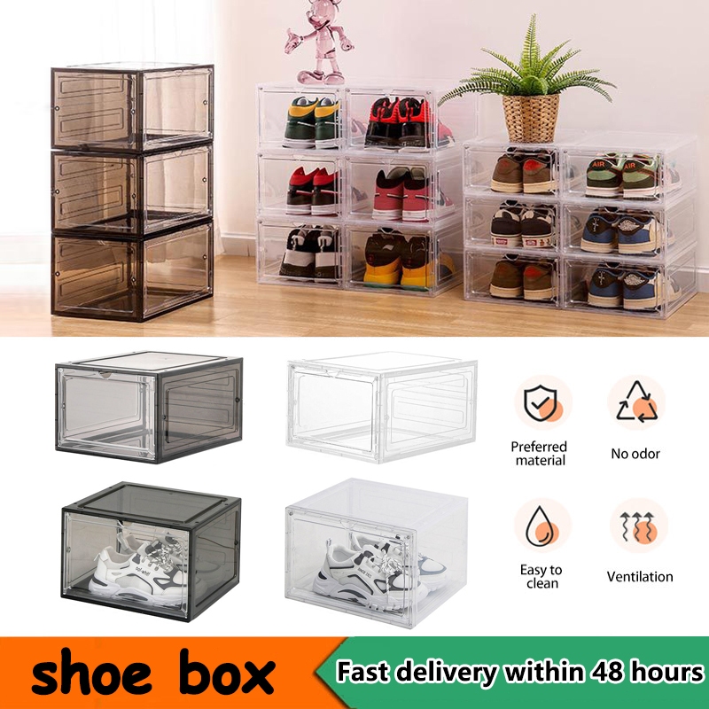 Acrylic shoes rack clear shoe box storage cabinet shoe rack organizer ...