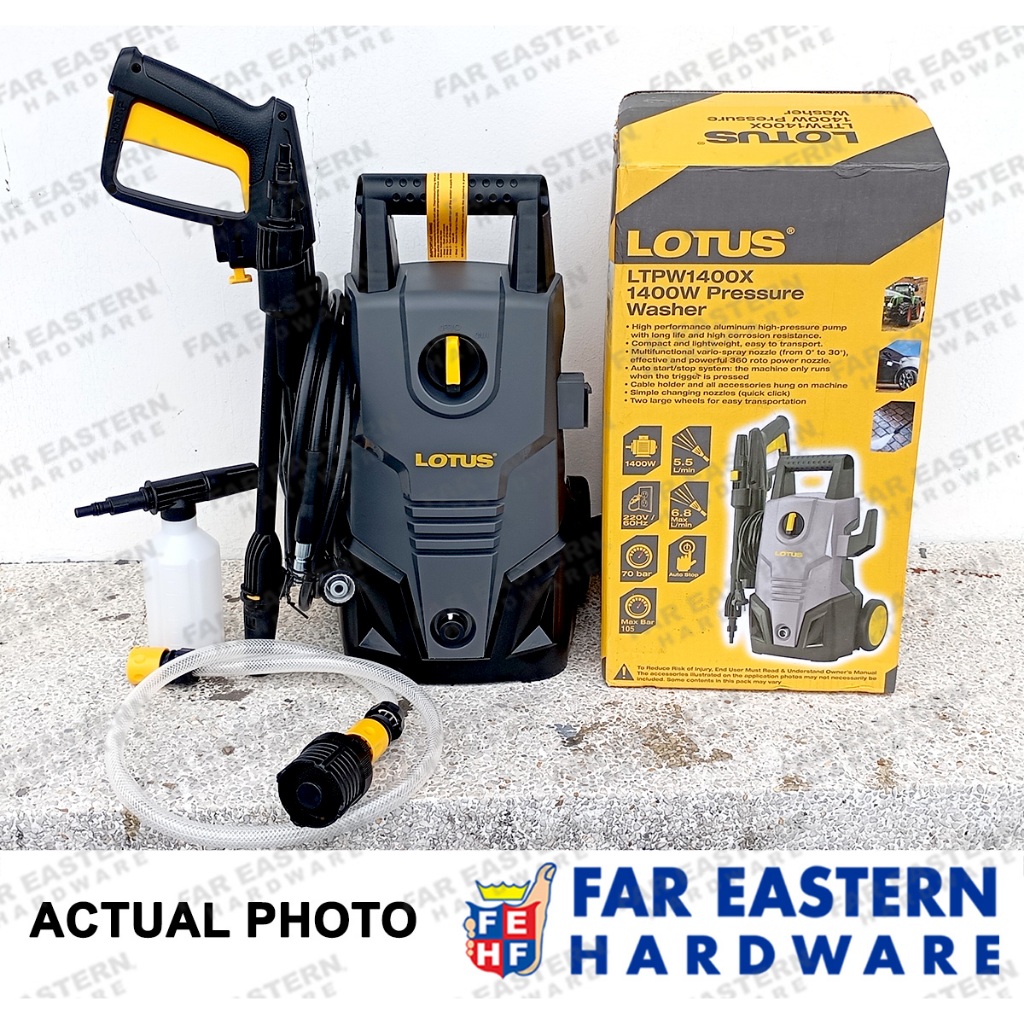 LOTUS Pressure Washer 1400W LTPW1400X / LTPW140CX / X2-100SE Water ...