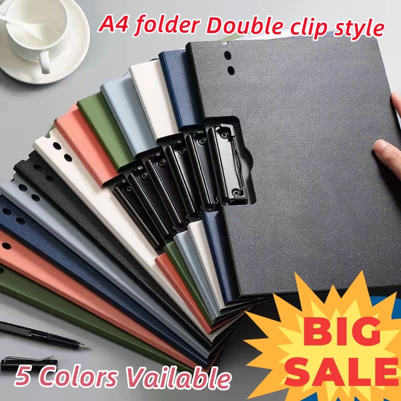A4 Clipboard with Cover File Folder Document Organizer Paper Clip Board ...