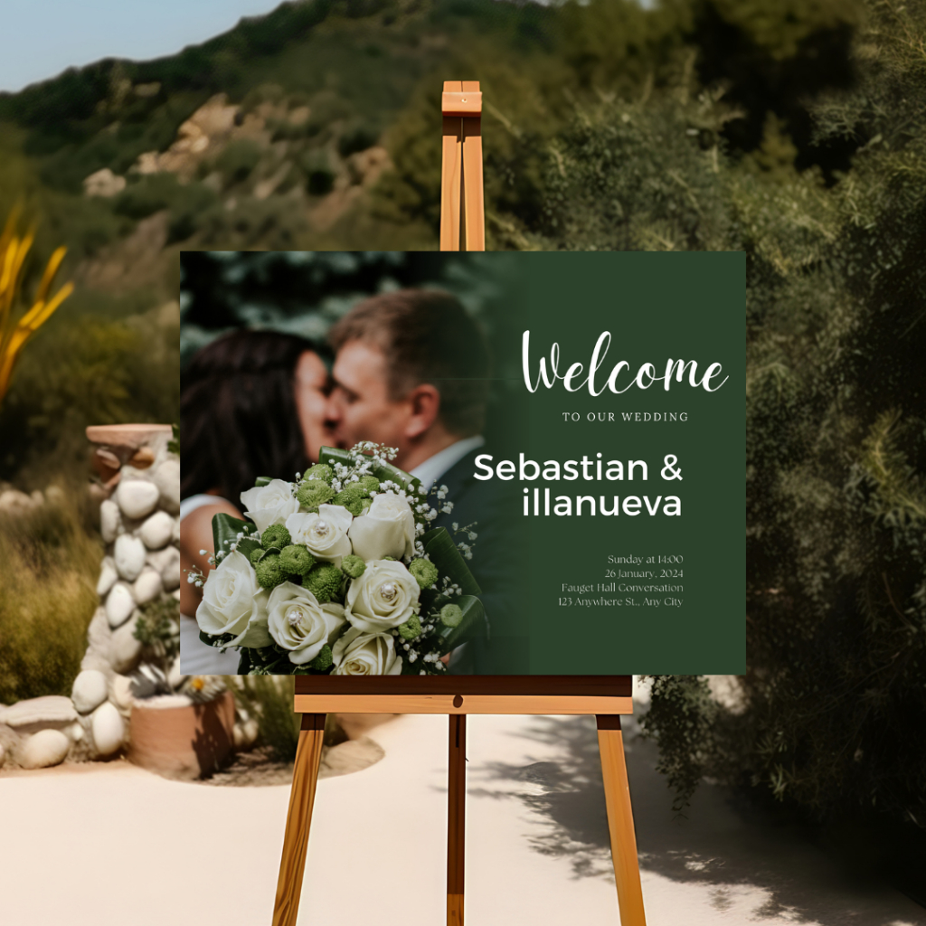 Wedding Welcome Sign, Wedding Signage, Sintra Board with Free Layout ...