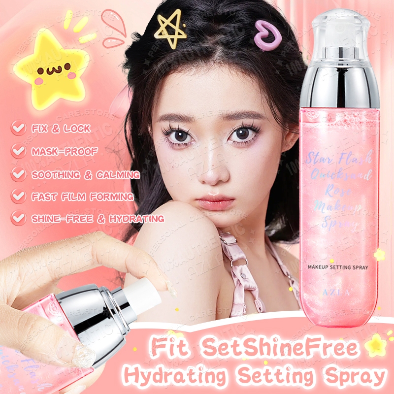 AZLA Makeup Setting Spray - Pink Galaxy Natural Makeu | Shopee Philippines