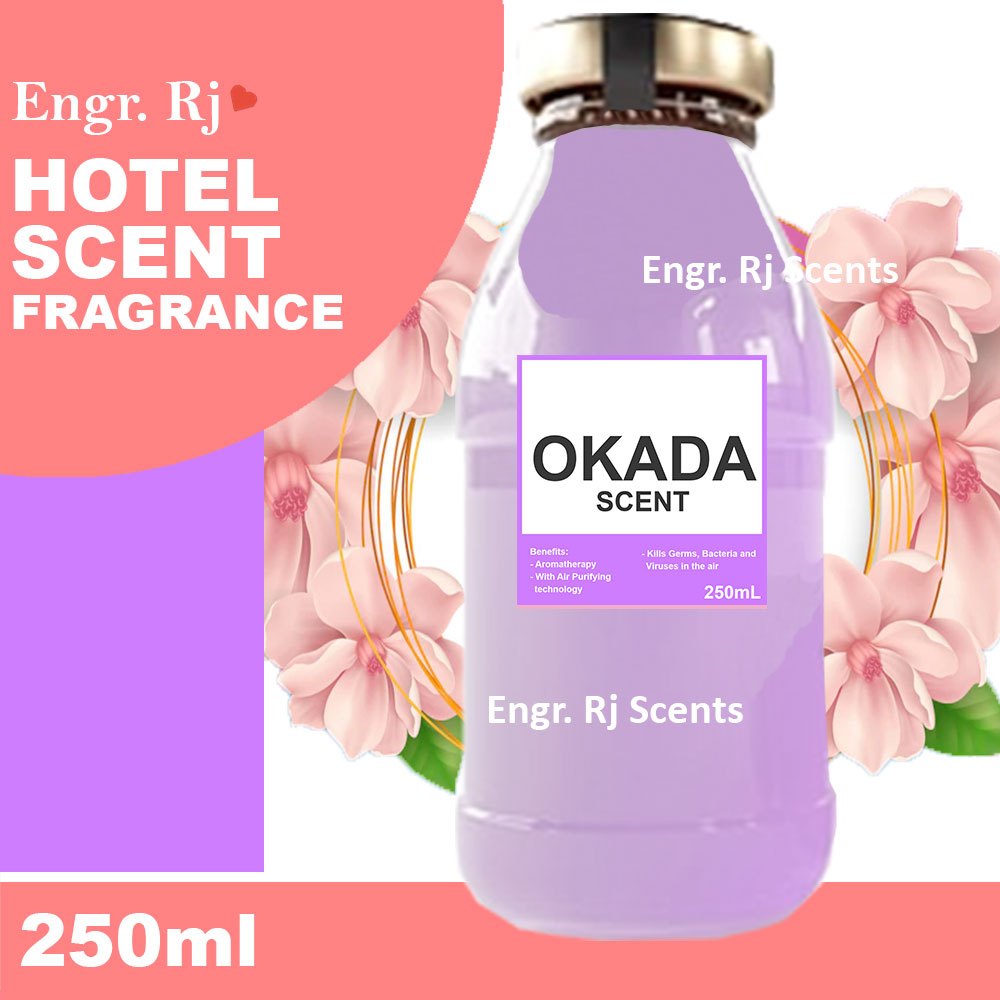 Engr. Rj 250ml OKADA Premium Hotel Scents for Humidifier Diffuser ...