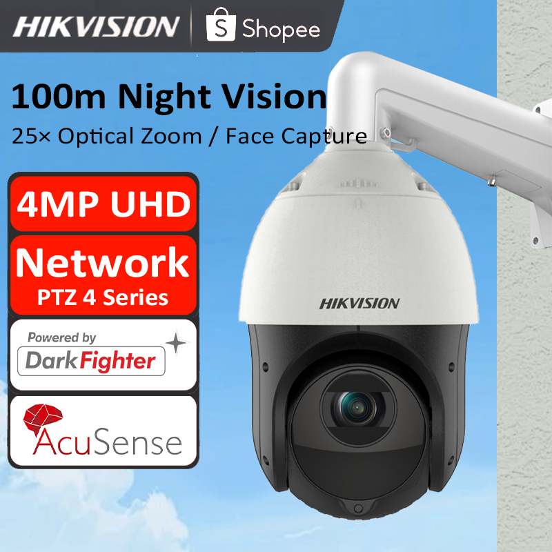 Hikvision 4-Inch 2MP/4MP Outdoor PTZ 4 Series With AcuSense Network ...