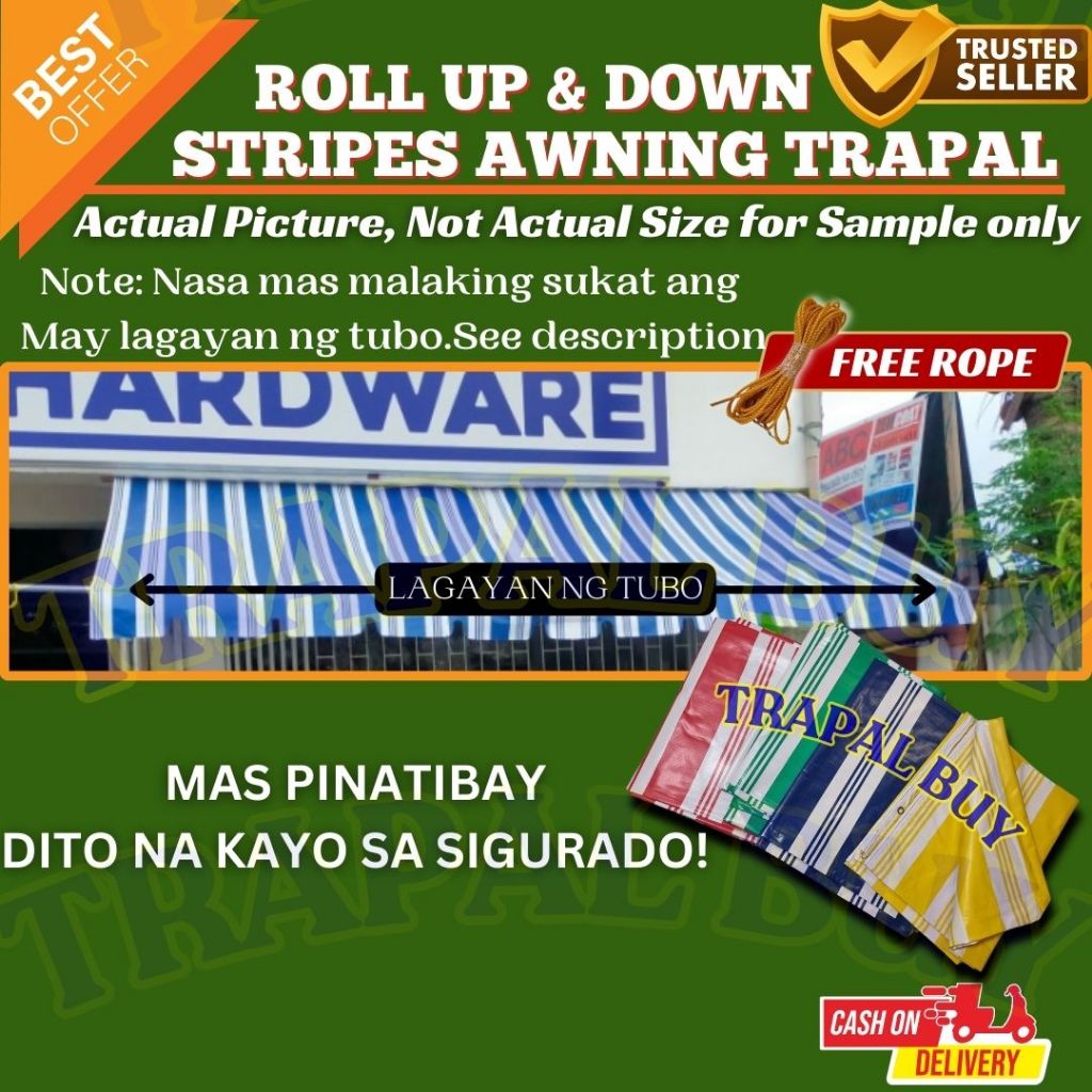 9ft x 12ft HIGH QUALITY AWNING STRIPES MAYAMA TRAPAL TOLDA LONA ...